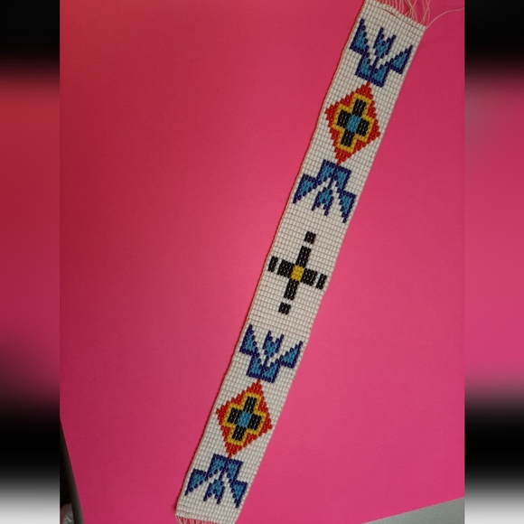 Hand Crafted | Other | Vintage Seed Bead Bookmark Tulip Cross | Poshmark